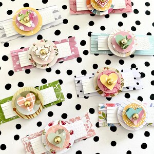 Handmade Paper Embellishments Pk of 3/scrapbooking/diy Crafts/ephemera ...