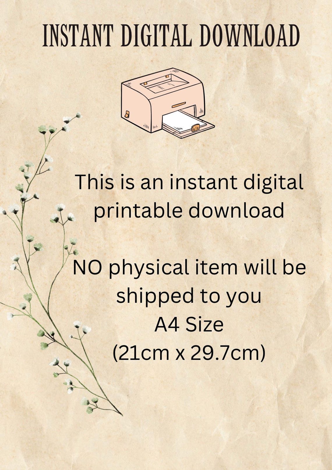 A4 Vintage Garden Ave Background 001 - 5 Pages - Shabby, Vintage ...