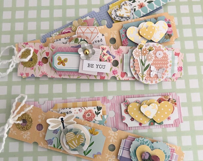 DIY KIT - Ticket Strip Embellishment Pk of 3/ephemera/papercraft ...