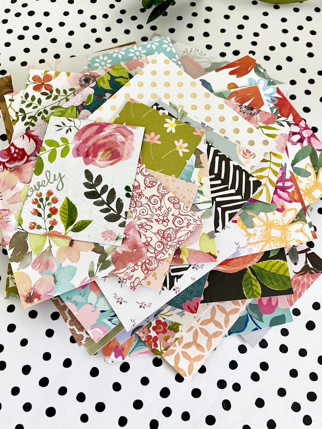 Paper Scrap Pack - 24 Pcs/scrapbooking/papercraft/cardmaking - Etsy