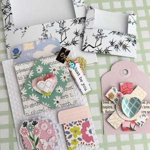 Handmade Paper Embellishment Mix Pack/ephemera/scrapbooking/papercraft ...