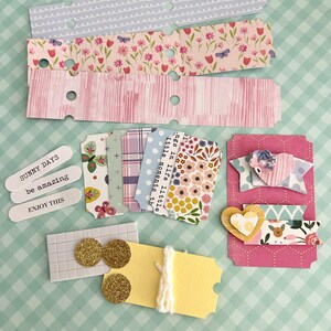 DIY KIT - Ticket Strip Embellishment Pk of 3/ephemera/papercraft ...