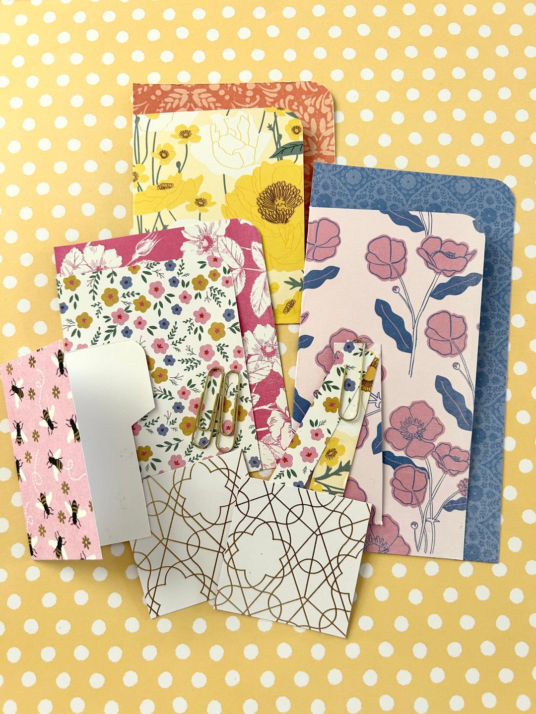 Paper Pocket Insert Kit Pack - Planner/journsl/happymail/packaging ...