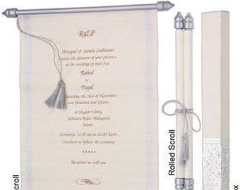 Scroll wedding programs | Etsy