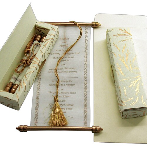 Scroll Wedding Invitations - Etsy