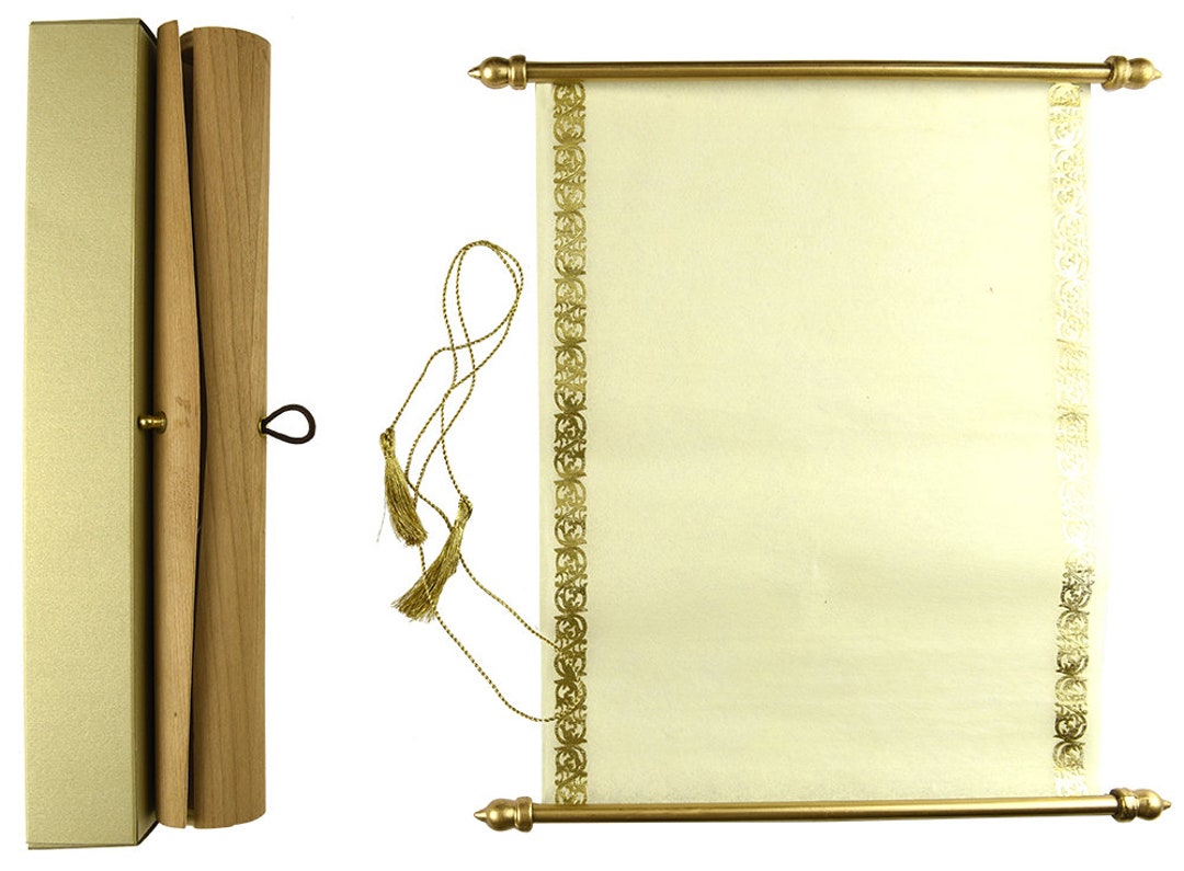 Scroll Invitation,elegant, Anniversary, Engagement, Bridal Shower ...