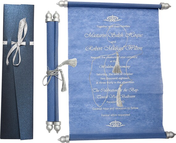 Scroll Birthday Invitation Cards Arts By Shyr (@artsbyshyr) Unique