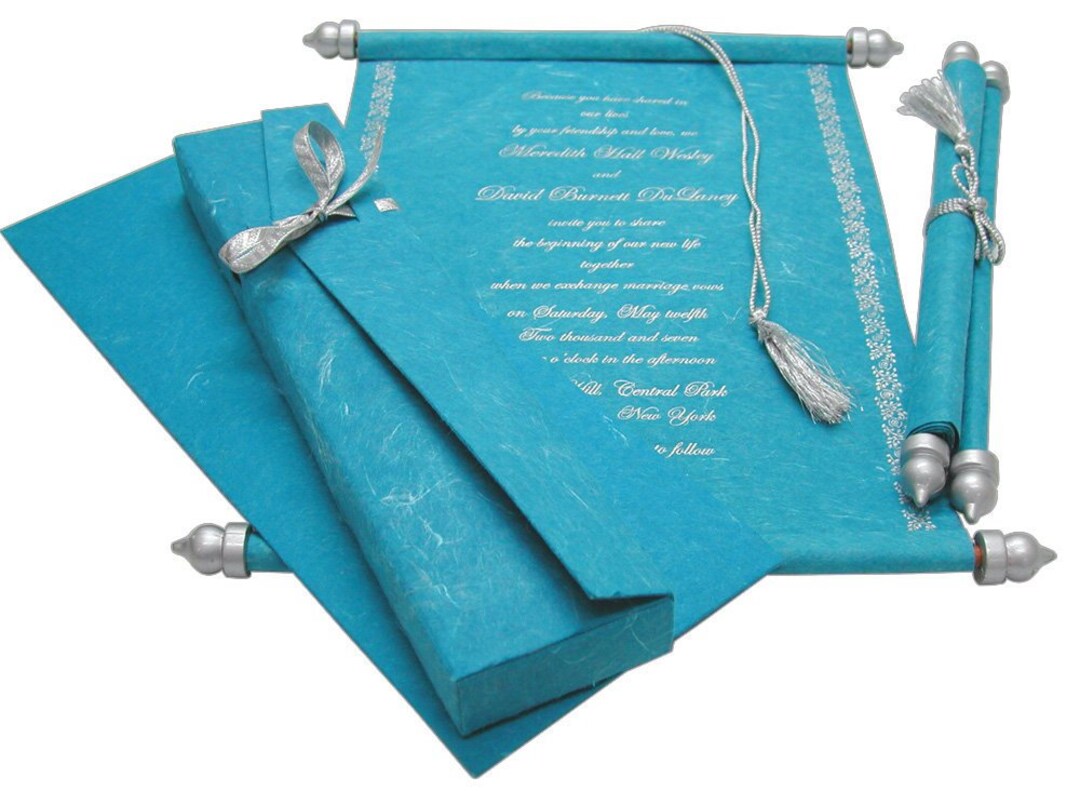 Wedding Invitation,scroll Invitation,engagement Invitations,party ...