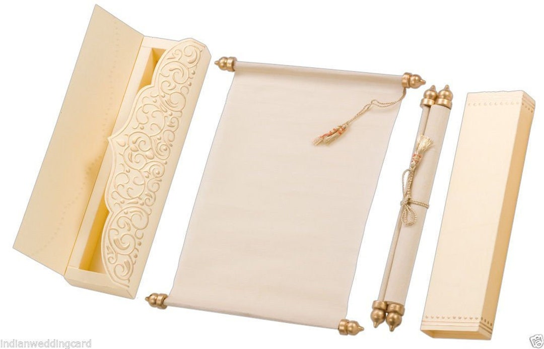 Scroll Wedding Invitation Cards Birthday Party Invite Invitation Card ...