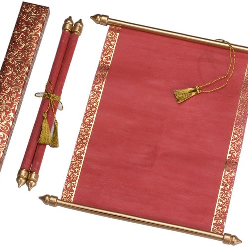 Wedding Invitationscroll Cards Engagement Party - Etsy