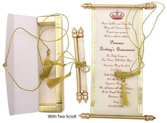 Scroll Invitation Ideas