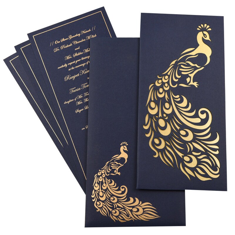 Peacock Invitations - Etsy
