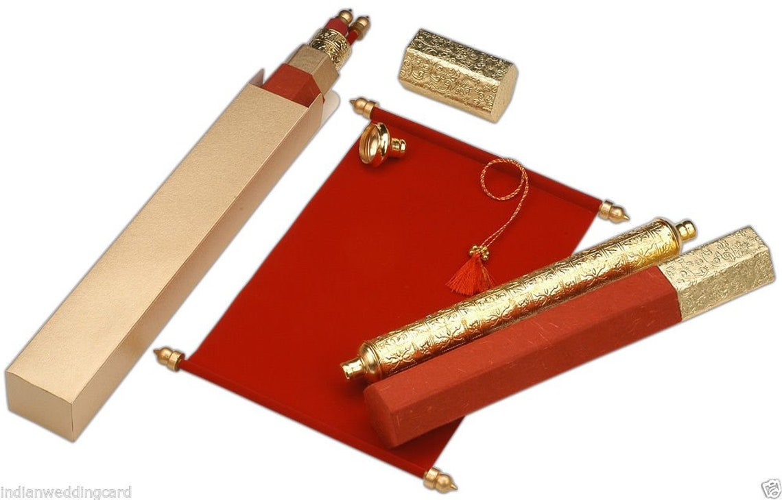 Invitation for Wedding Scroll Cardengagement Party | Etsy