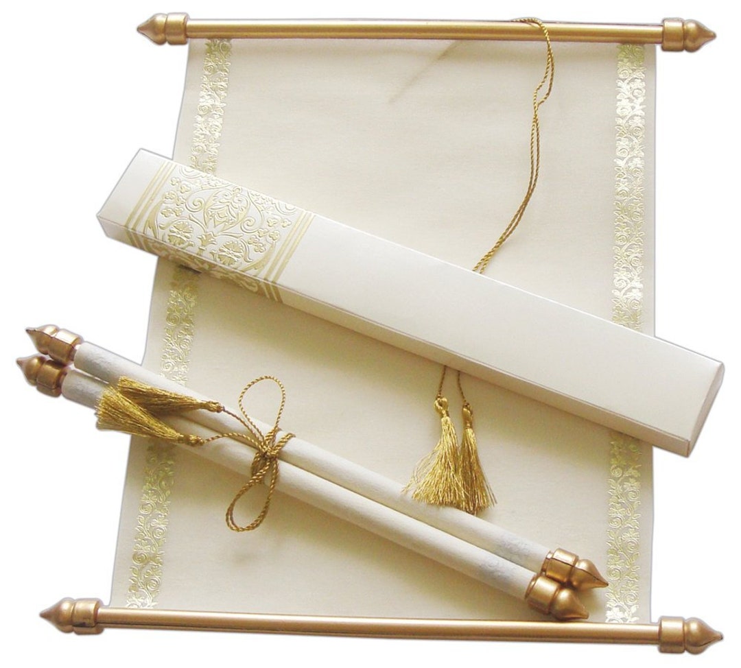 Scroll Wedding Invitations - Etsy