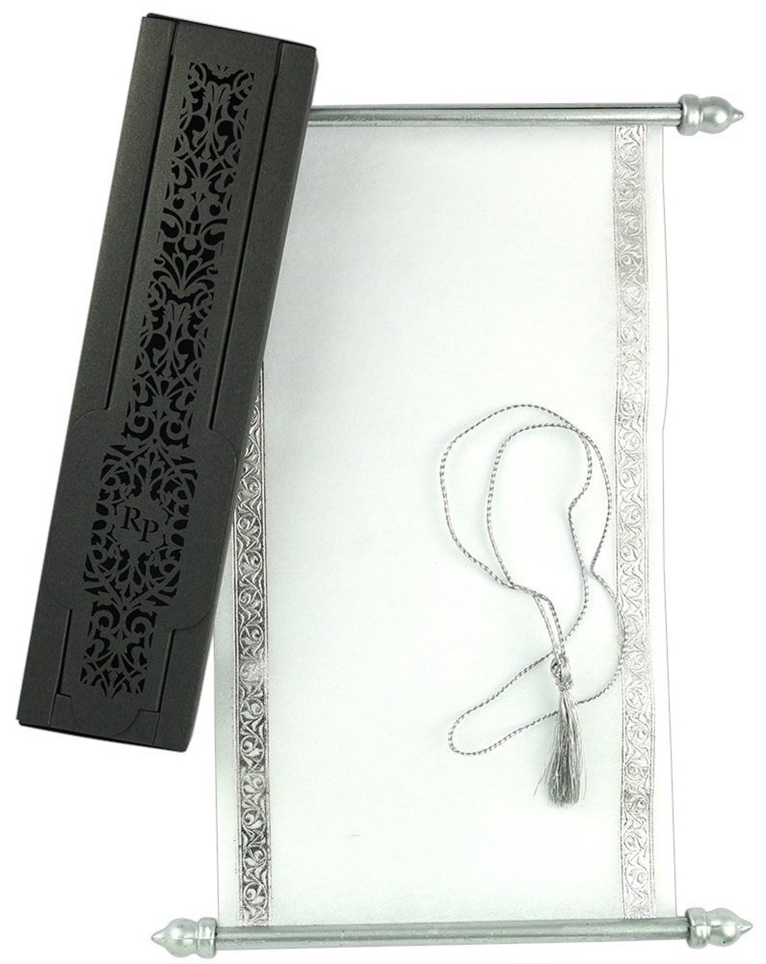 Unique Scroll Wedding Invitation in Laser Cut - Etsy