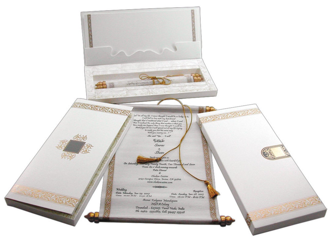 Scroll Wedding Party Invitations Birthday Greeting Cards - Etsy