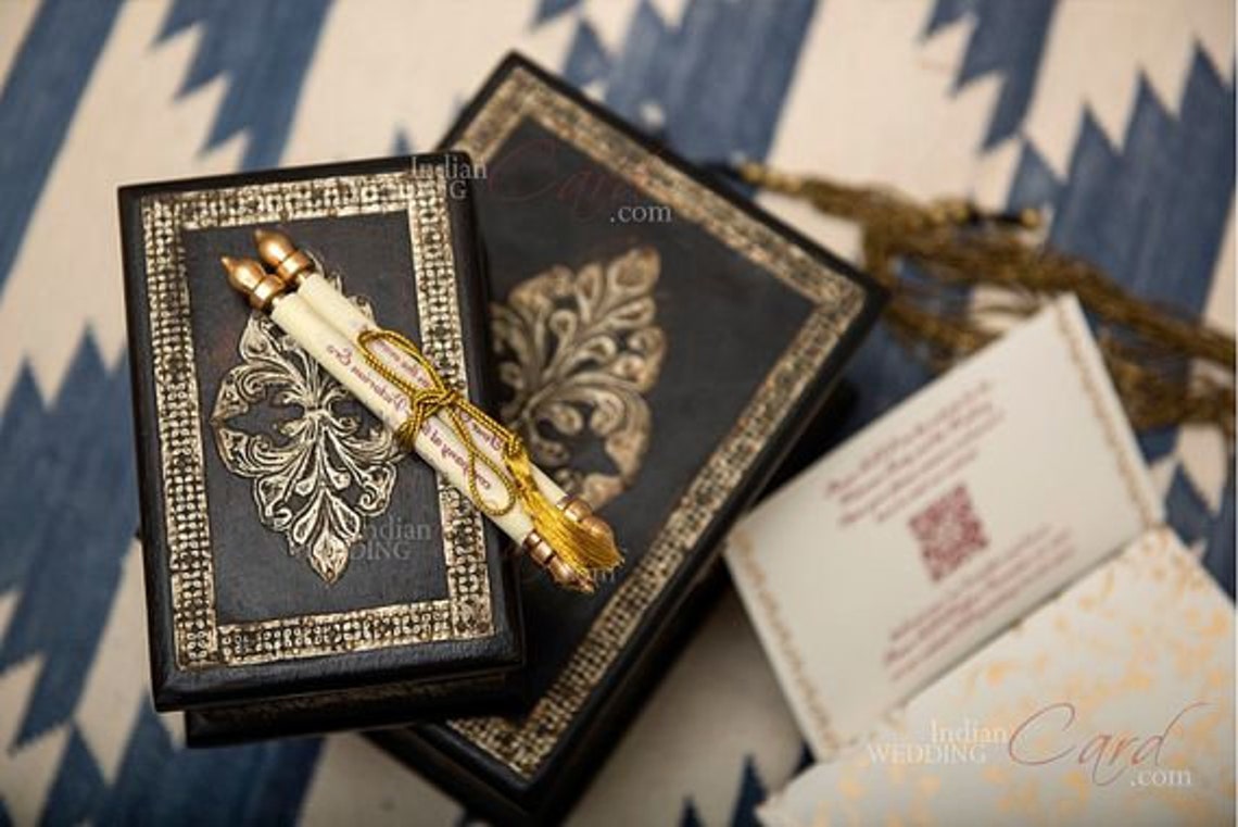 Scroll Wedding Invitationscroll Style Cardsengagement - Etsy