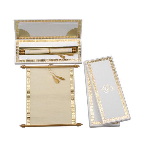 Invitation Scroll Cardengagement Party Invitationsbridal - Etsy