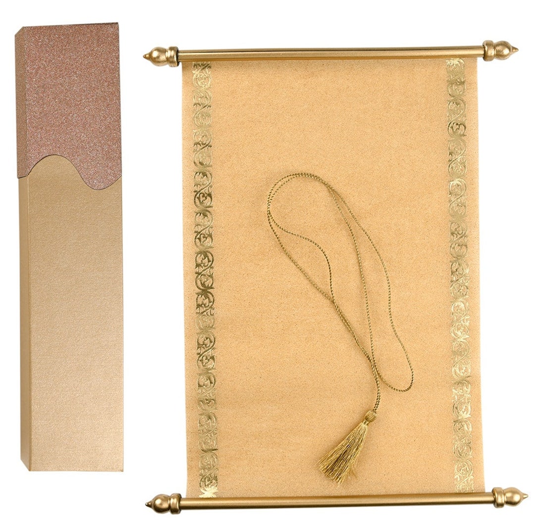 Wedding Birthday Greeting Invitation Scroll Cards With Box - Etsy