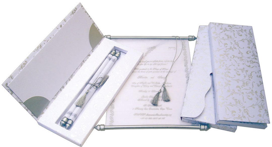 Scroll Invitation Wedding Invitations Personalised Evening Day Card - Etsy