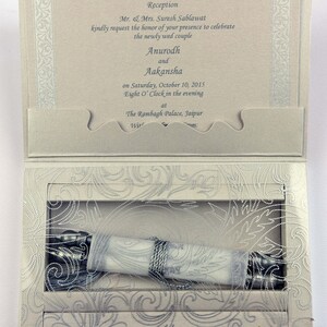 Scroll Card Invitationwedding Engagement Party - Etsy