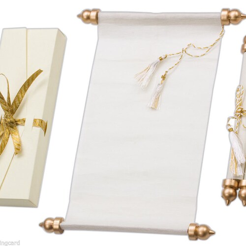 Scroll Wedding Invitations - Etsy