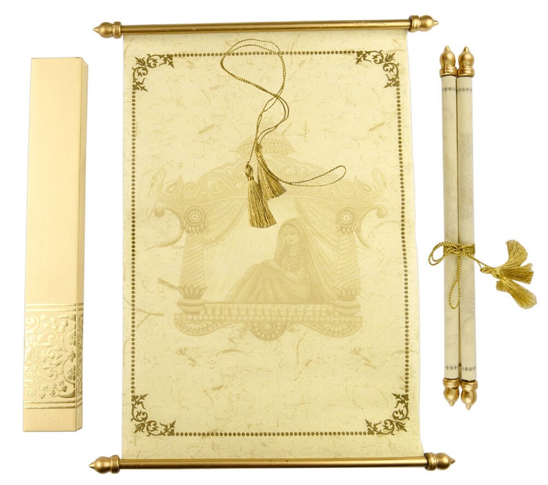 Elegant Scroll Wedding Invitations Groom Bride Card Wedding - Etsy