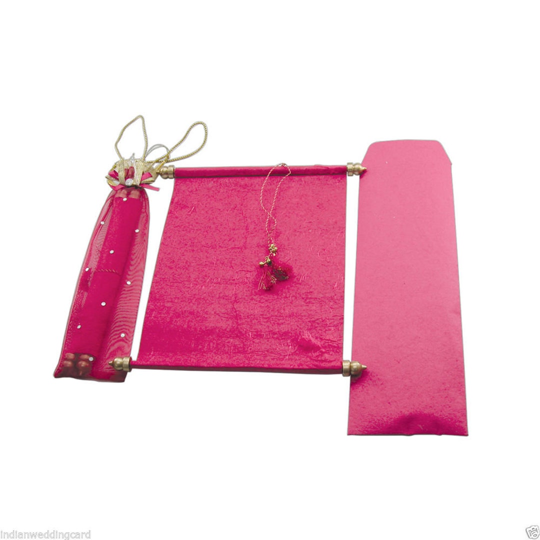 Wedding Party Invitations Scroll Card Kit With Box Special Occasion ...