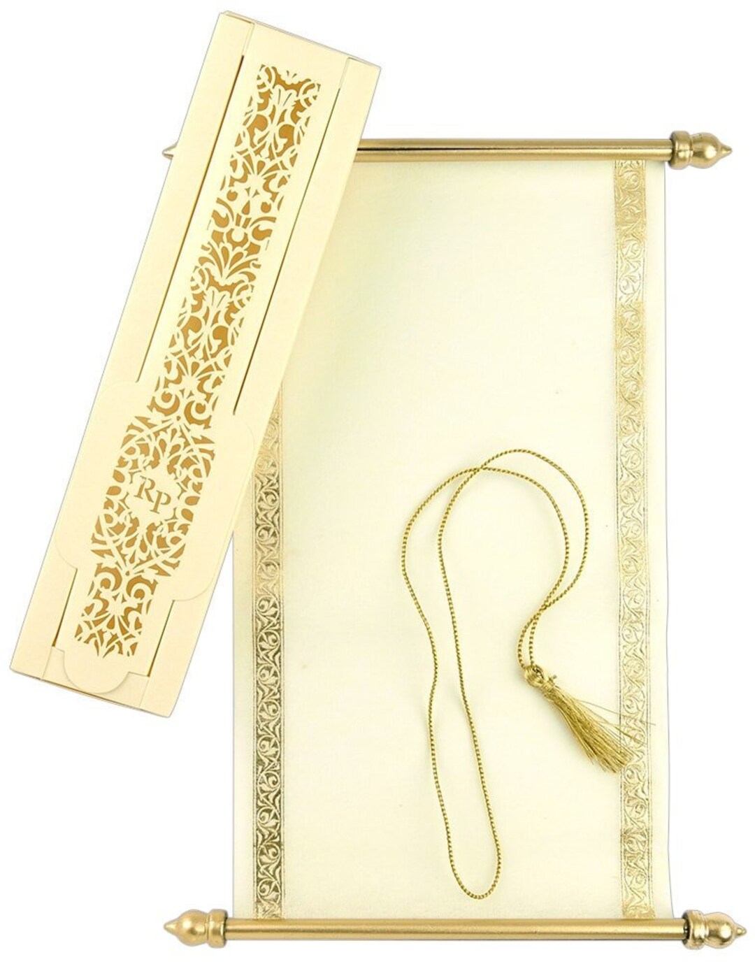 Unique Laser Cut Scroll Wedding Invitation - Etsy