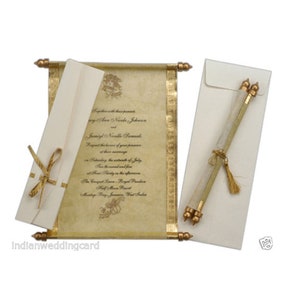 Scroll Wedding Invitation,scroll Invitation,engagement Invitations ...