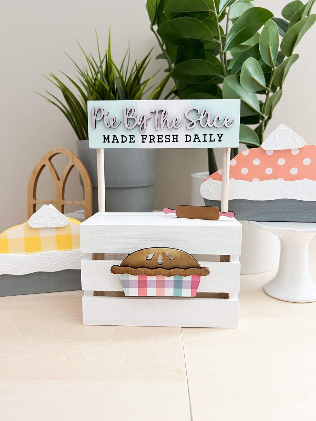 Pie by the Slice Stand, Pie Tiered Tray, Pie Theme, Pie Decor, Kitchen ...