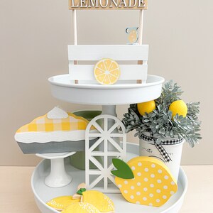 Lemonade Stand, Lemonade Tiered Tray, Lemon Decor, Mini Lemonade Stand ...