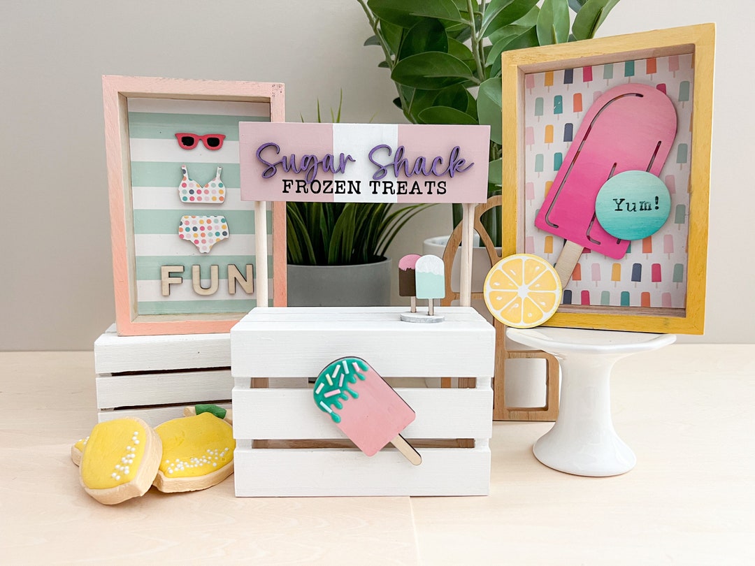Popsicle Stand, Summer Treats, Popsicle Decor, Popsicle Tiered Tray ...