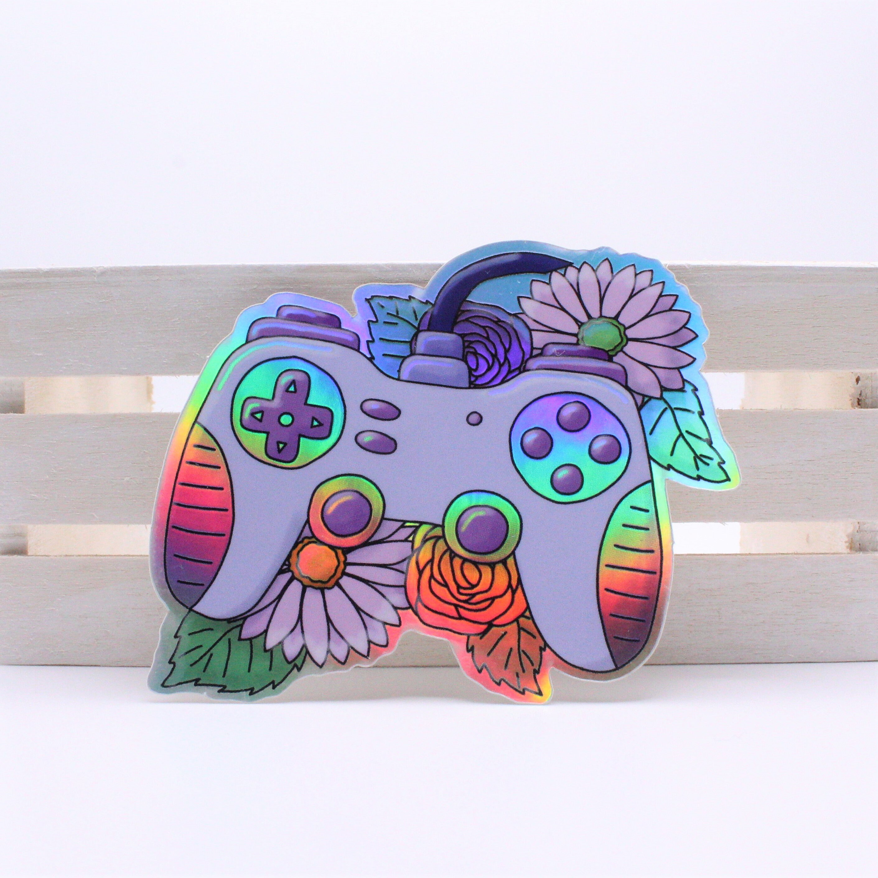 Game Controller Die Cut Weatherproof Permanent Vinyl Sticker | Etsy