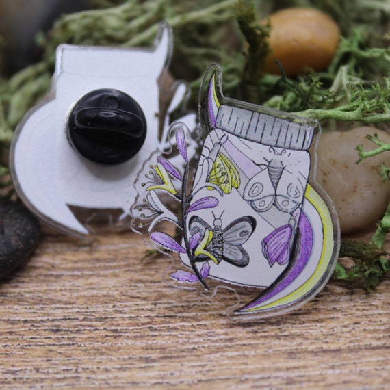 Stickers, Labels & Tags Paper & Party Supplies Moth Jar LGBTQ Pride ...