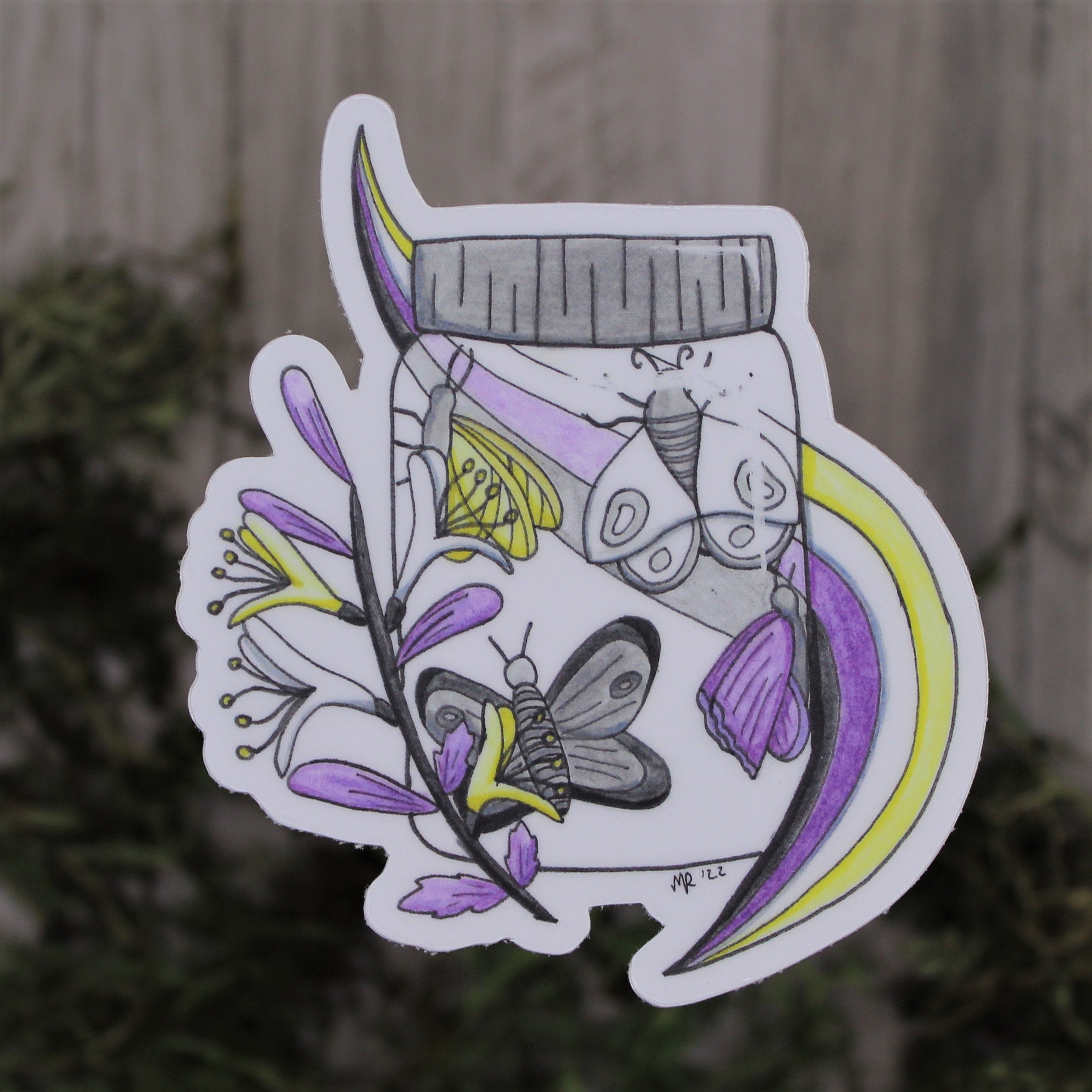 Stickers, Labels & Tags Paper & Party Supplies Moth Jar LGBTQ Pride ...