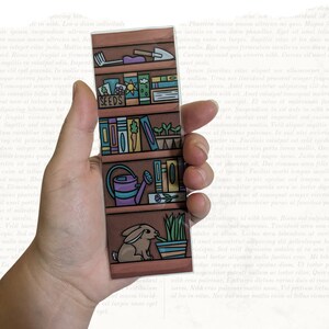 Garden Bookshelf - Literary Lovers Laminated Bookmark - Home and Garden ...