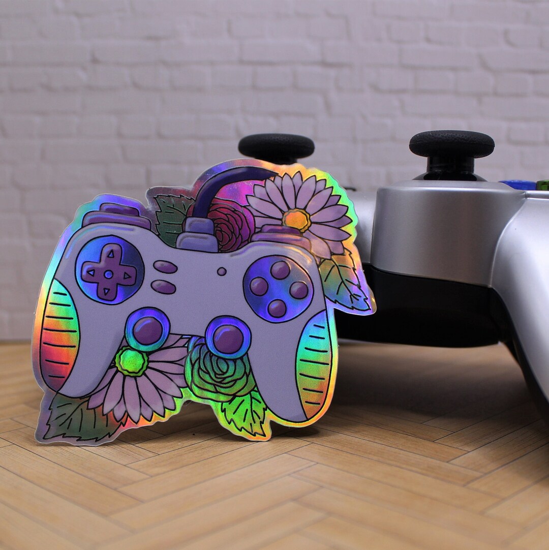 Game Controller - Die Cut Weatherproof Permanent Vinyl Sticker - Hand ...
