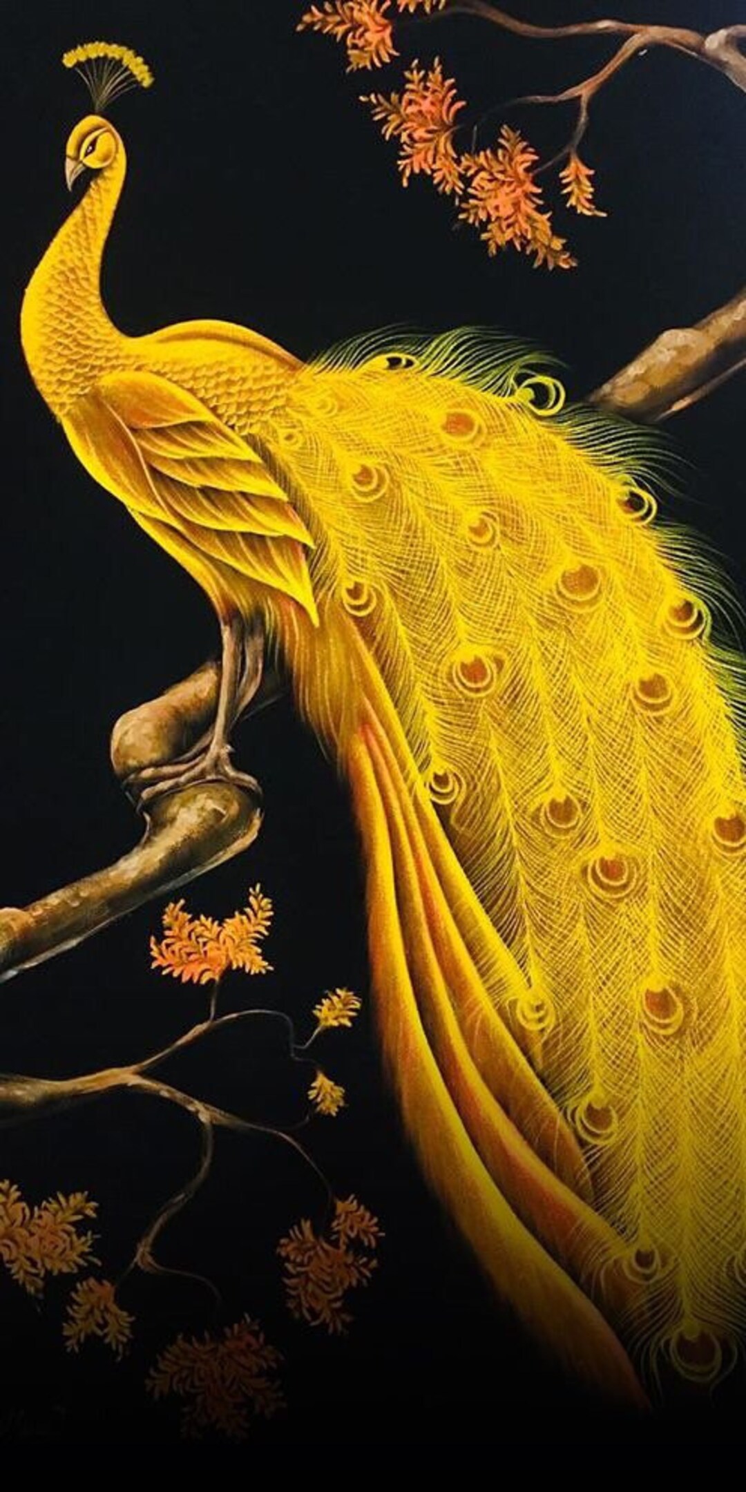 Maxi Large Saze Peacocks Goldytapestry/ Embroidery Pattern for Your ...