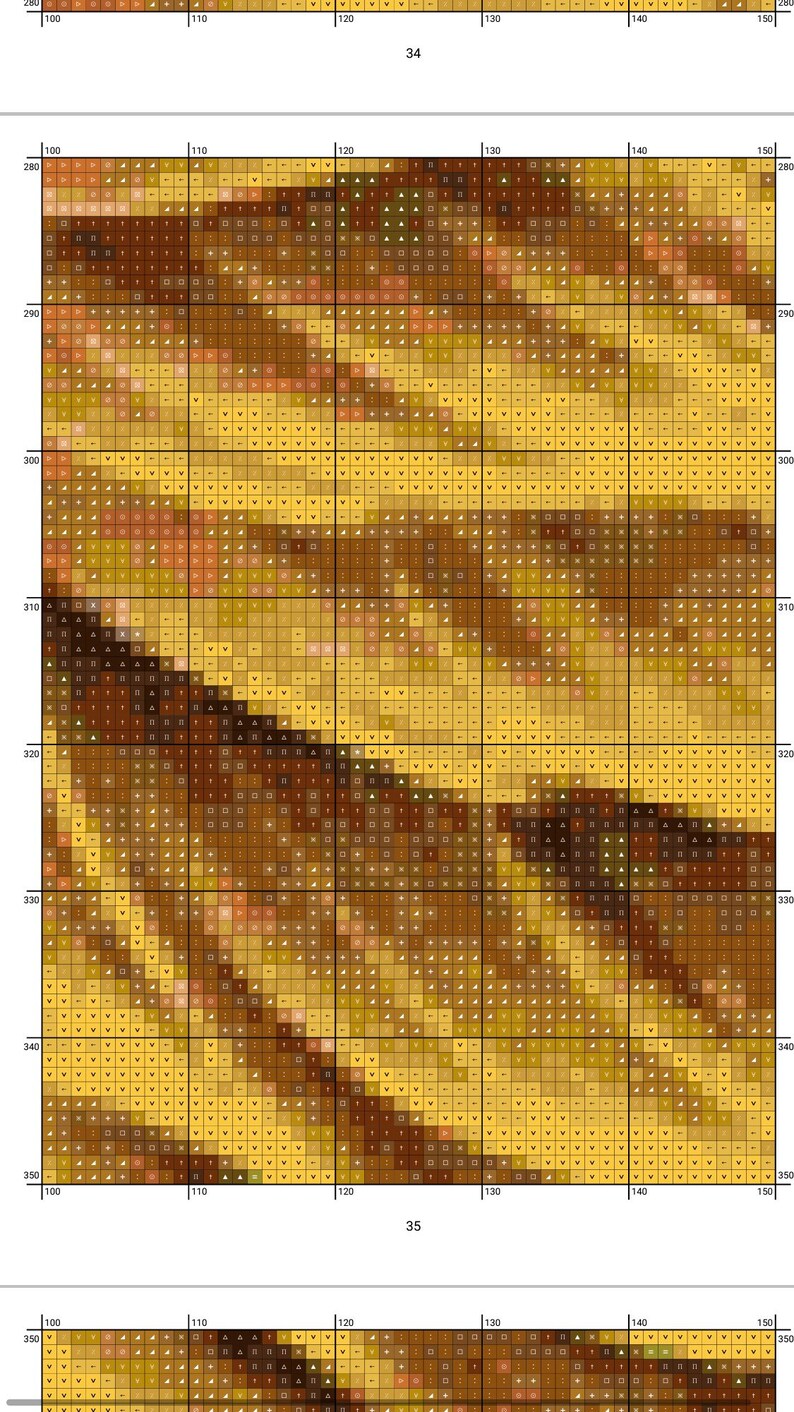 Maxi Large Saze Peacocks Goldytapestry/ Embroidery Pattern for - Etsy