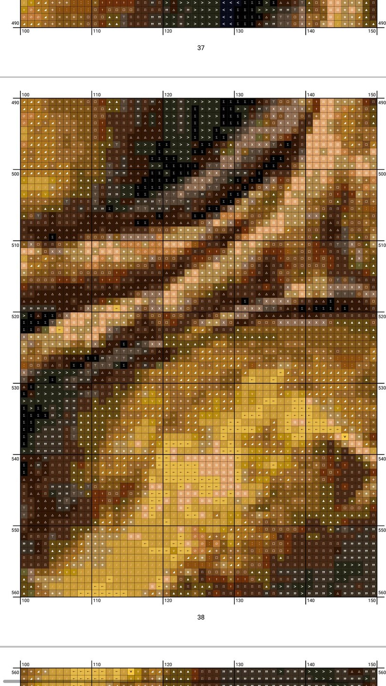 Maxi Large Saze Peacocks Goldytapestry/ Embroidery Pattern for - Etsy