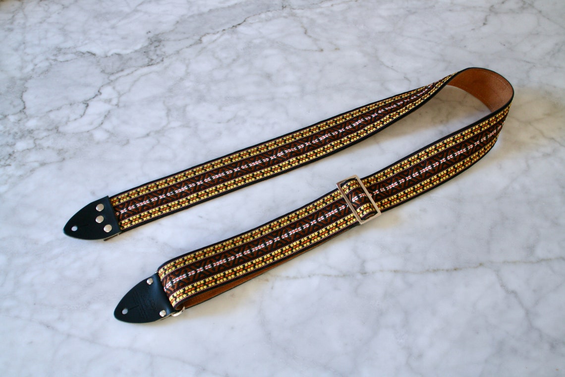 Vintage 70s Brown 'maco' Hippie Guitar - Camera - Bag Strap - Etsy