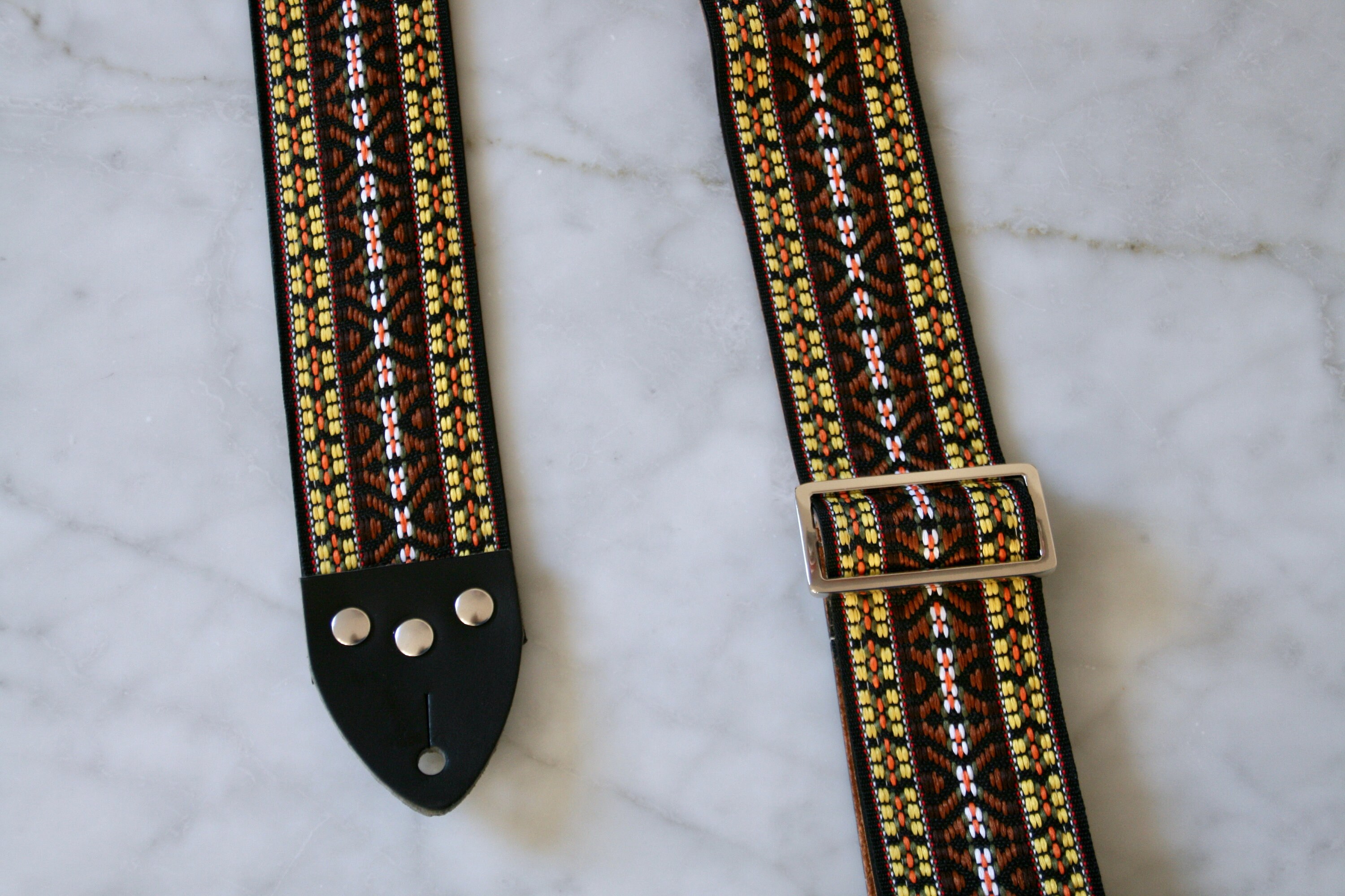 Vintage 70s Brown 'maco' Hippie Guitar - Camera - Bag Strap - Etsy