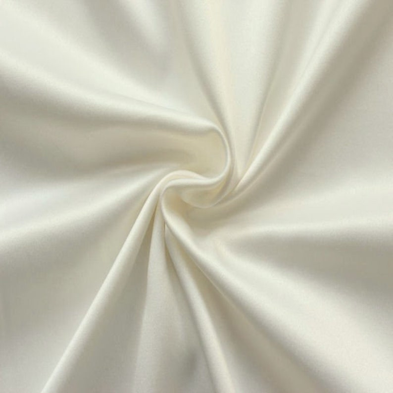 Stretch Satin Stoff 2 Woll-Weiss - Etsy.de