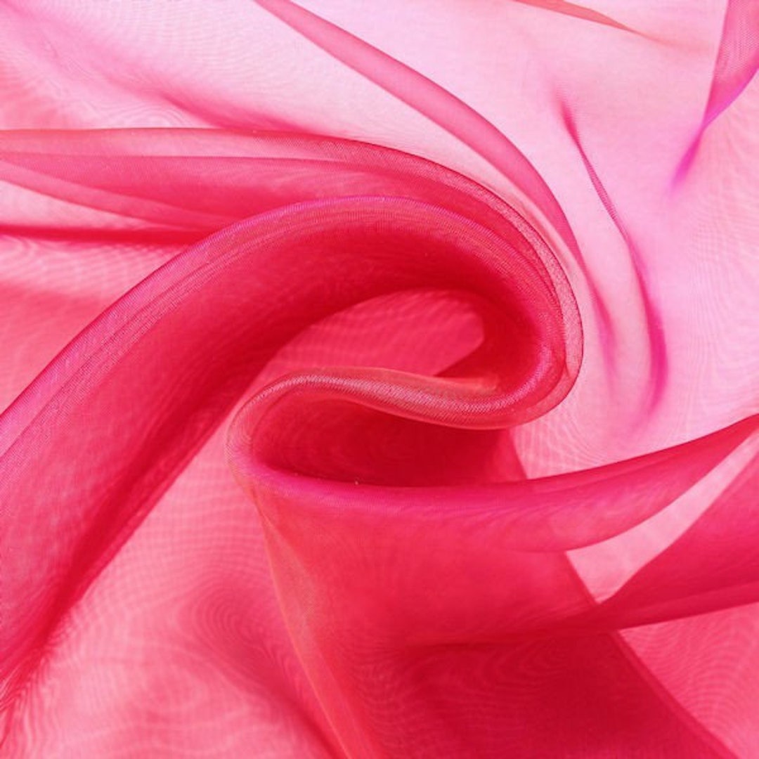 Organza Einfarbig Himbeer-rot - Etsy