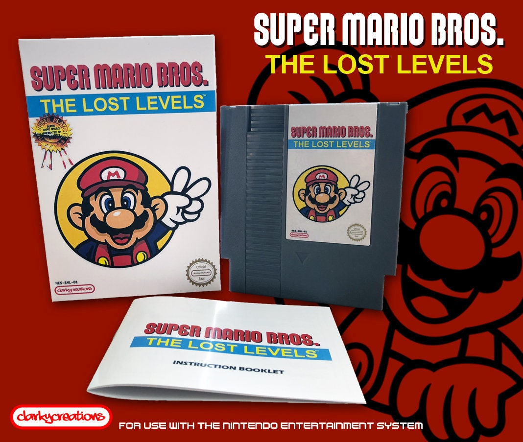 Super Mario Bros. 2 The Lost Levels NES Nintendo | Etsy