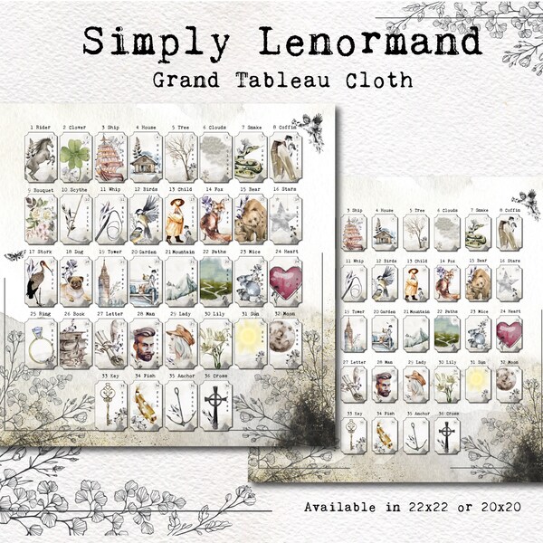 Lenormand Cheat Sheet 2 Printable Worksheets PDF - Etsy Canada