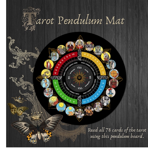 Gothic Spirit Board Pendulum Mat Divination Tool | Etsy