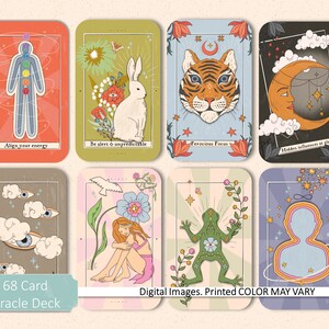 The Boho Spirit Oracle Deck, Joyful, Colorful Oracle Cards for ...