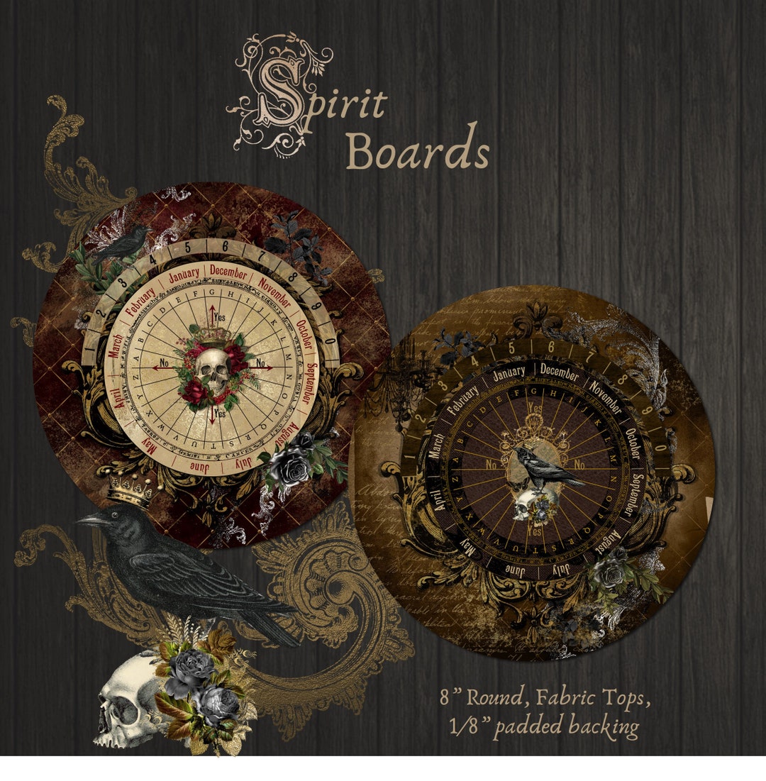 Gothic Spirit Board, Pendulum Mat, Divination Tool - Etsy